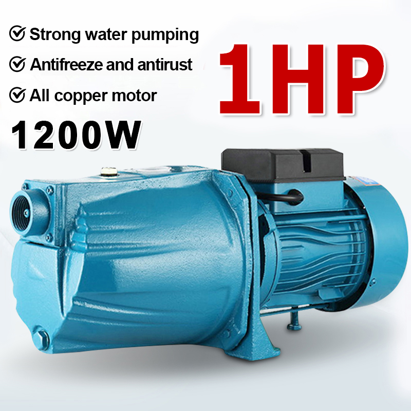 Heavy Duty Jet Pump 1200W 3.5HP Household Electric Water Pump 220V 50HZ Self-priming Jet Booster ...