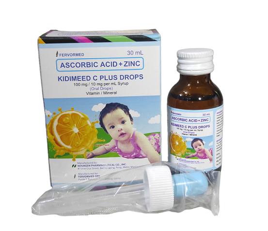 Ascorbic Acid + Zinc KIDIMEED C PLUS Syrup | Lazada PH
