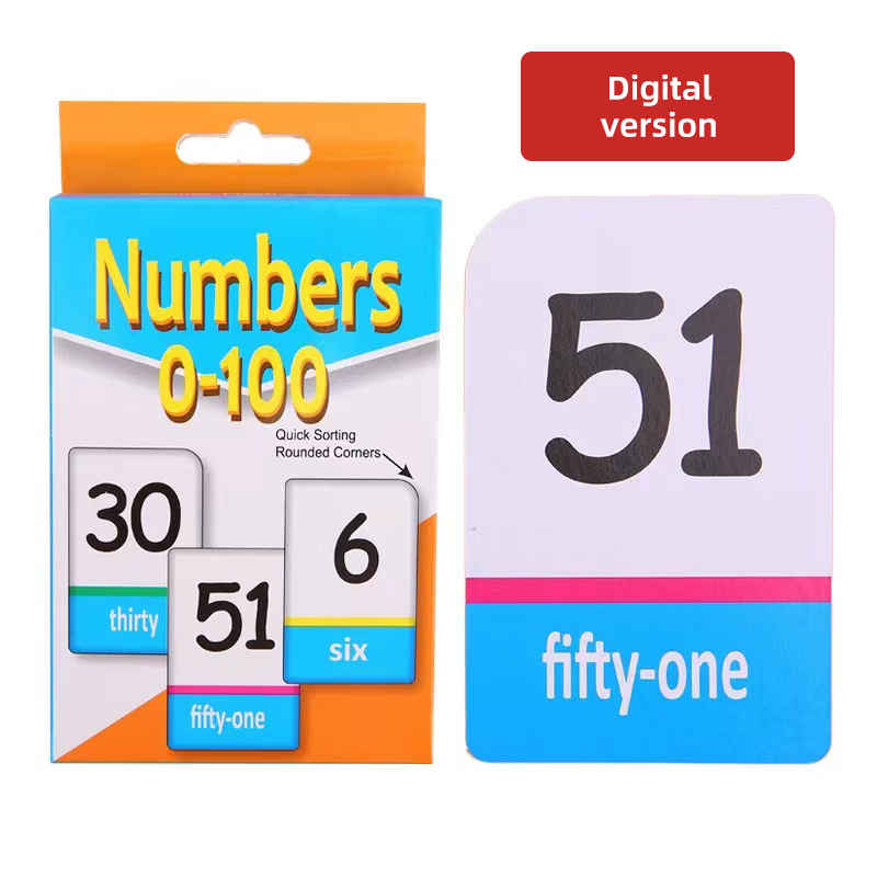 51 sheets Kid Learn Education Flash Cards Educational Toys Preschool ...