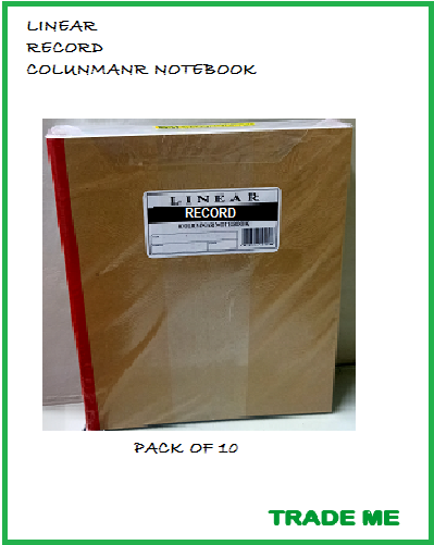 LINEAR RECORD COLUMNAR NOTEBOOK-PACK OF 10 | Lazada PH