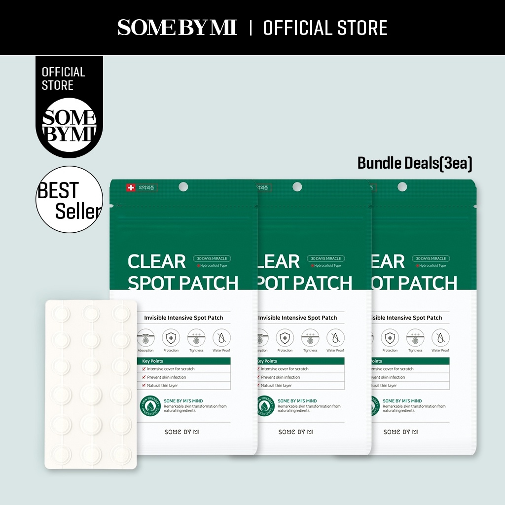 [SOME BY MI] 30 Days Miracle Clear Spot Patch 18ea [135 Packs] | Lazada PH