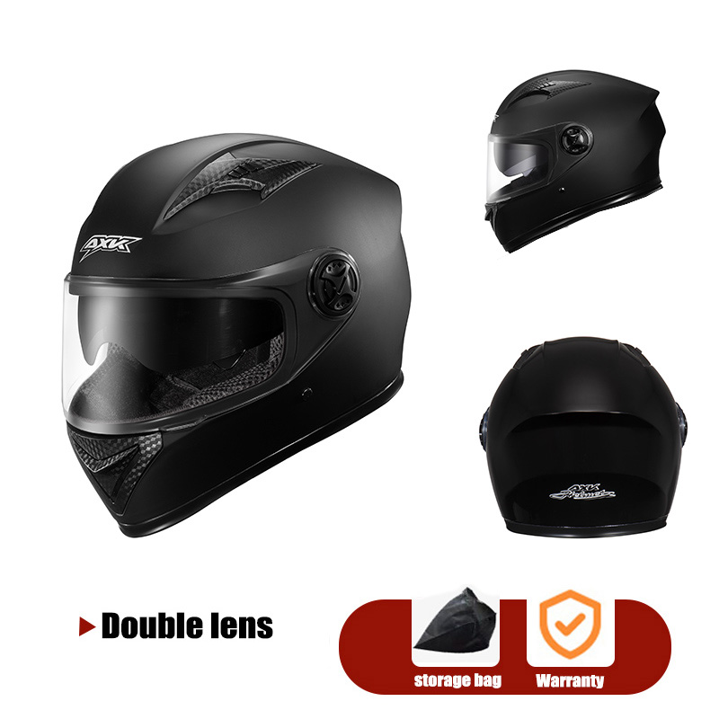 Full face helmet Motorcycle double lens Anti-fog road racing anti ...