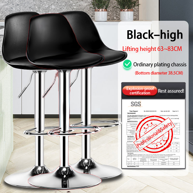 LIVEOUTER Bar Stool High Chair Set of 3 Modern Elegant Minimalist Home ...