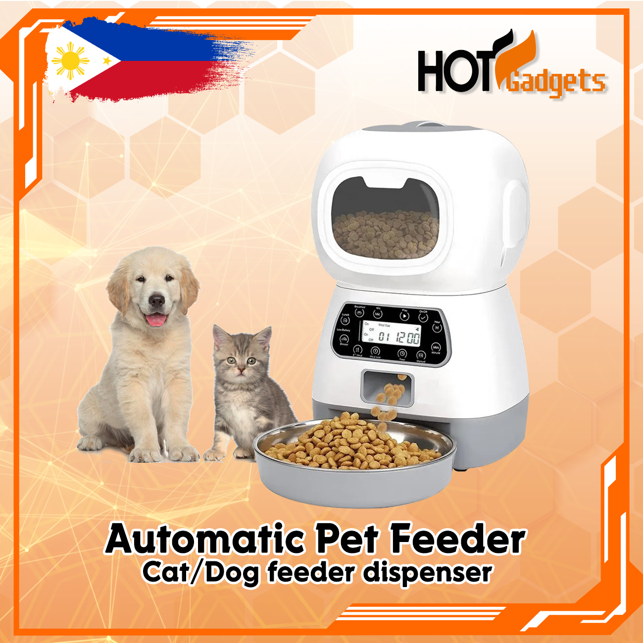 Automatic Pet Feeder Cat feeder dog feeder dispenser | Lazada PH