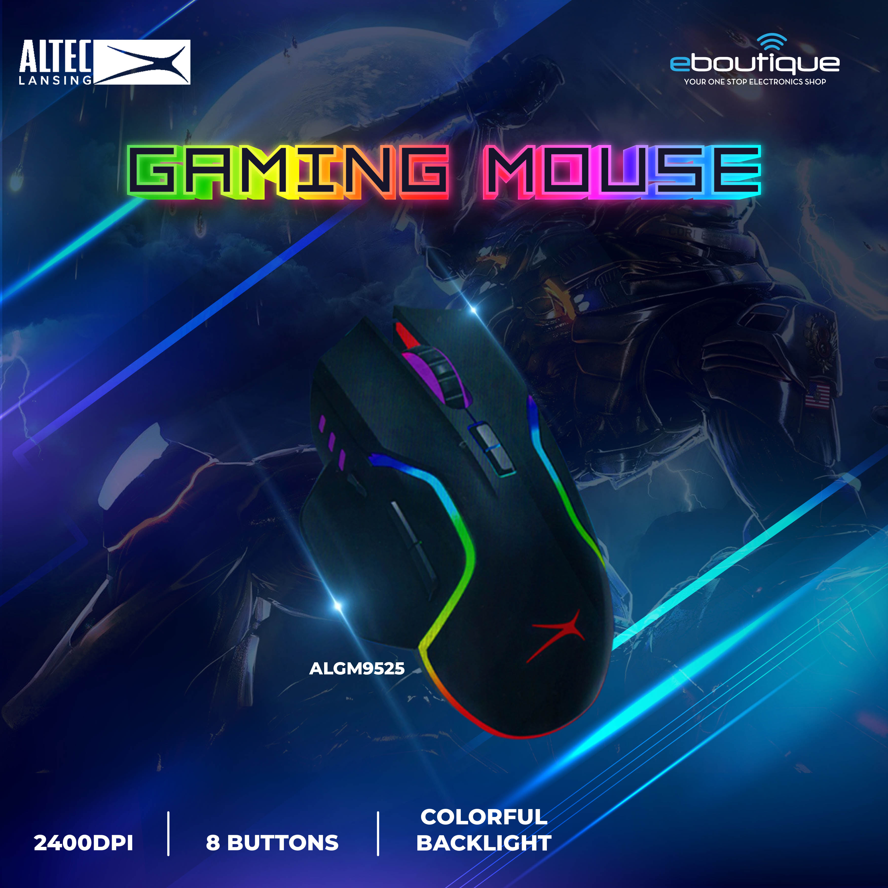 ALTEC LANSING Gaming Mouse for Computer/Laptop (ALGM9525) | Lazada PH