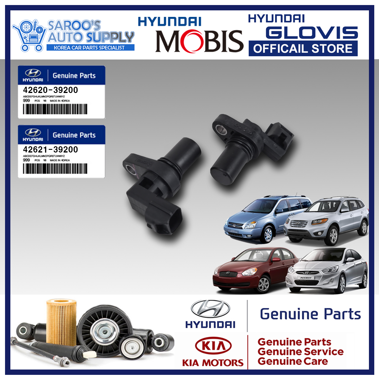 [Genuine] Transmission Speed Sensor Set For Hyundai,Kia , Santafe ...