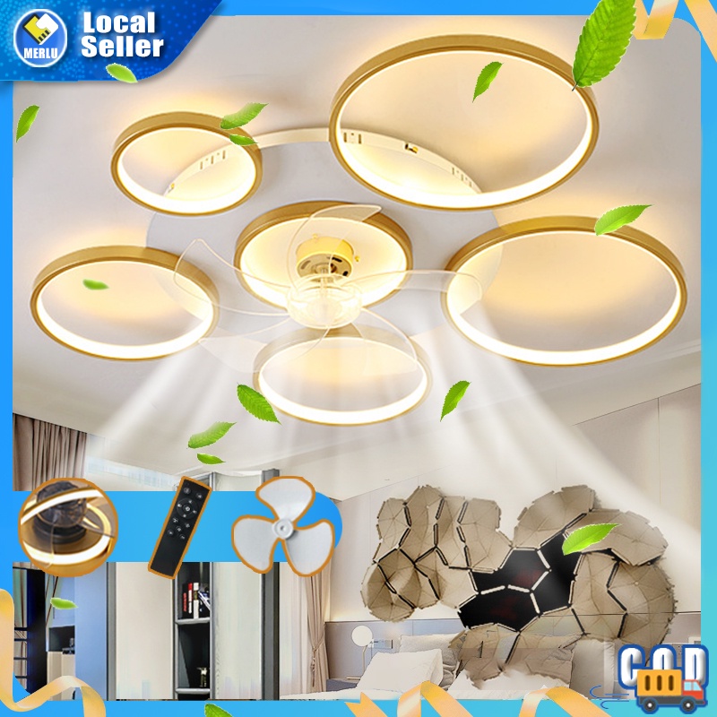 Spot goods Ceiling Fan Chandelier Ceiling Fan With Light Remote Control ...