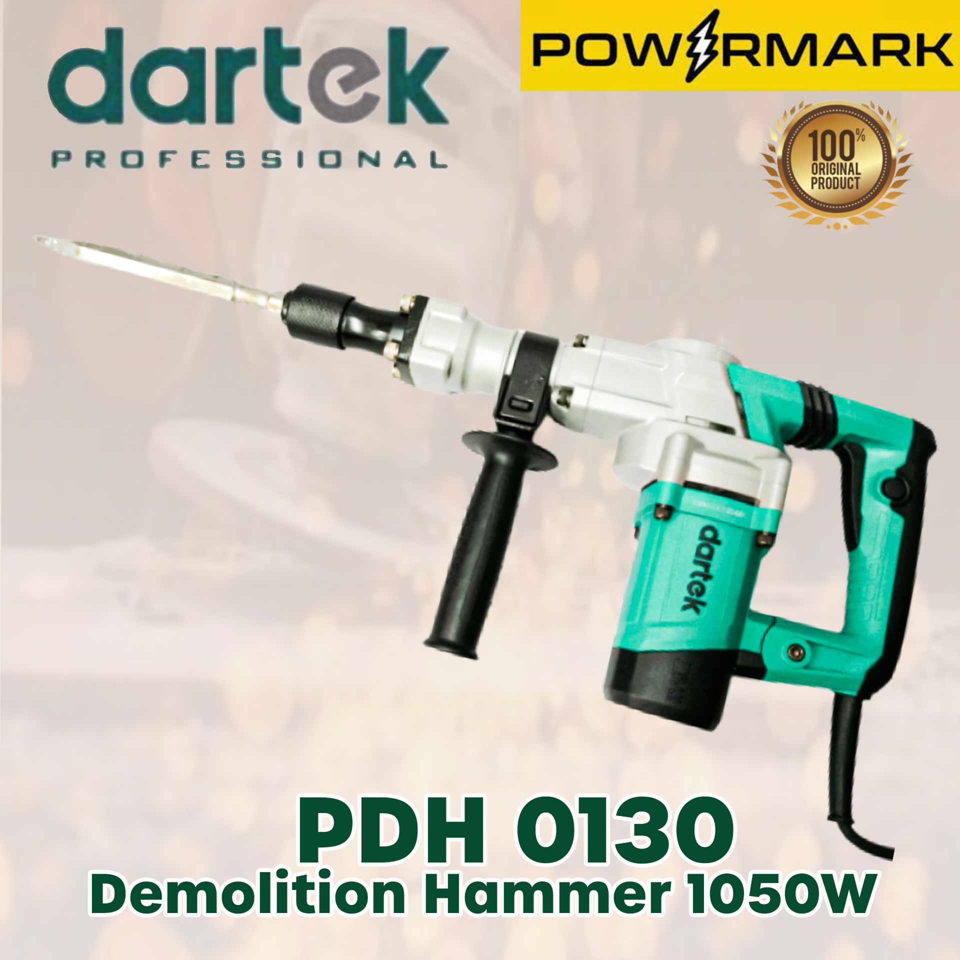 DARTEK PDH 0130 Demolition Hammer 1050W {POWERMARK | DPT] | Lazada PH