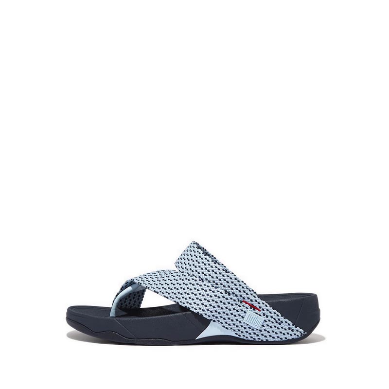 Fitflop Sling Weave Toe Post - Sky Blue/Midnight Navy | Lazada PH