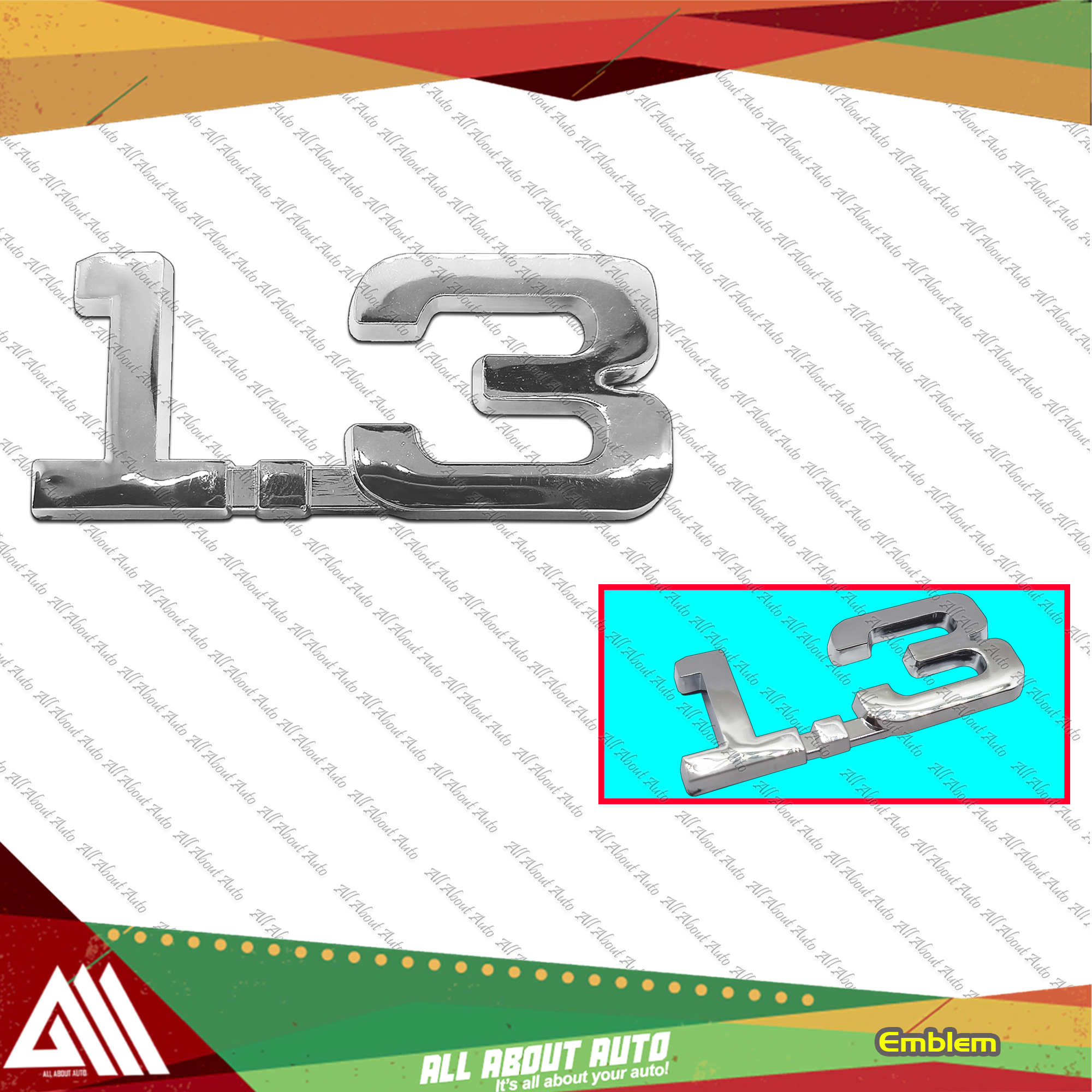 1.3 Emblem Badge (Chrome) | Lazada PH