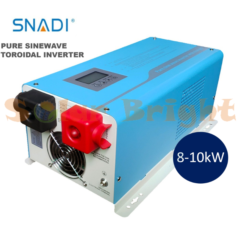 SNADI Solar Pure Sine Wave Toroidal Inverter 48V 8-10kW Adjustable LVD/HVR & Parameter ...