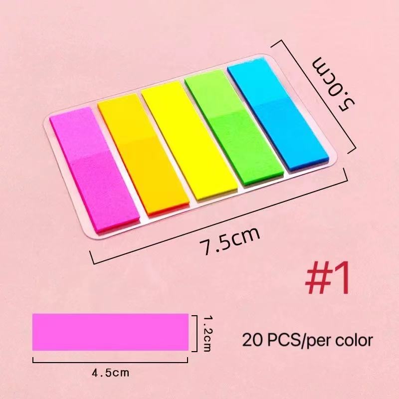 Creative fluorescent stickers classification index stickers loose-leaf ...