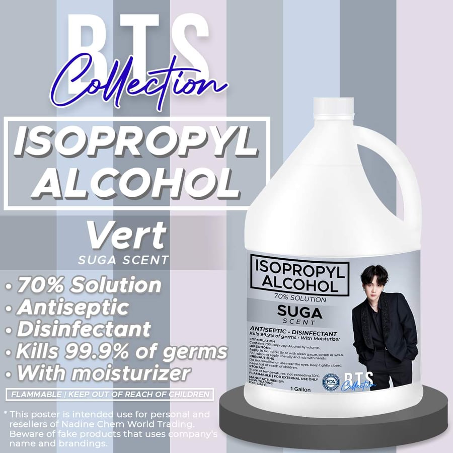 70% Isopropyl Alcohol BTS Collection Vert SUGA Scent | Lazada PH