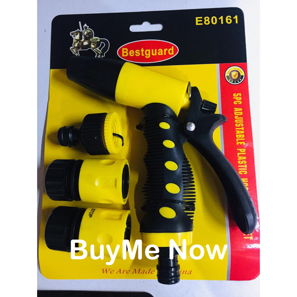 BESTGUARD 5PCS ADJUSTABLE PLASTIC HOSE NOZZLE SET (E80161) | Lazada PH
