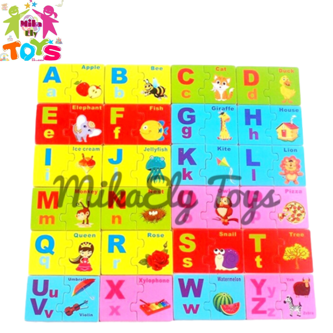 Alphabet Puzzle wood Letters A-Z Matching Puzzle | Lazada PH