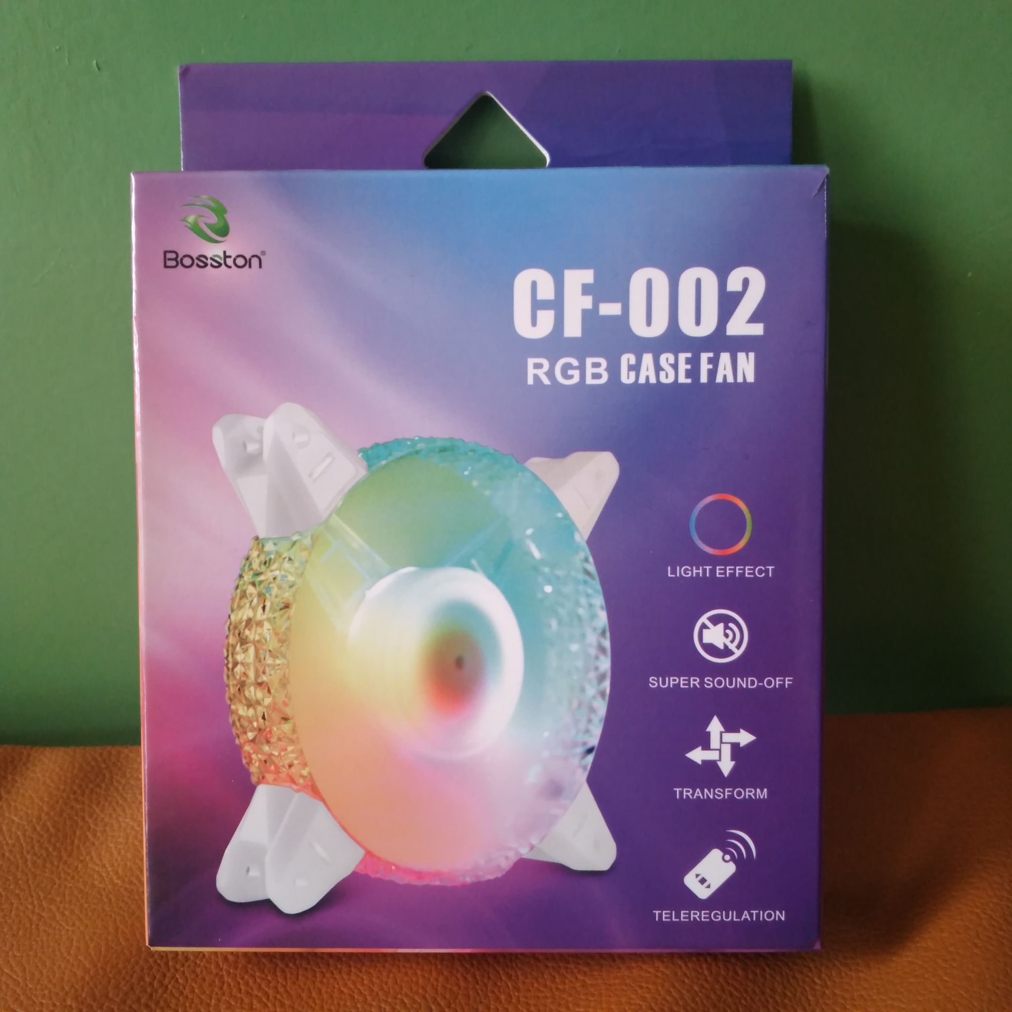 BOSSTON CF-002 WHITE RGB FANS | Lazada PH