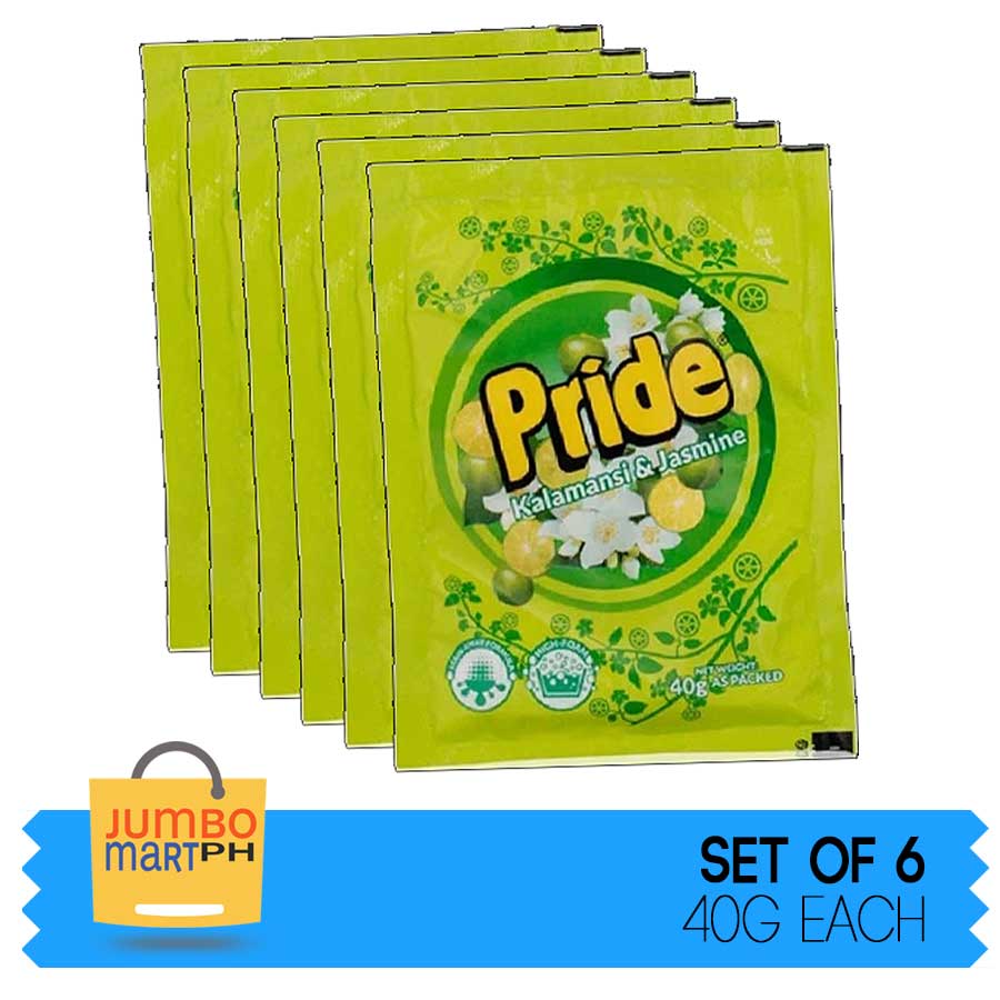 PRIDE POWDER DETERGENT KALAMANSI & JASMINE SACHET 40G / SET OF 6 ...