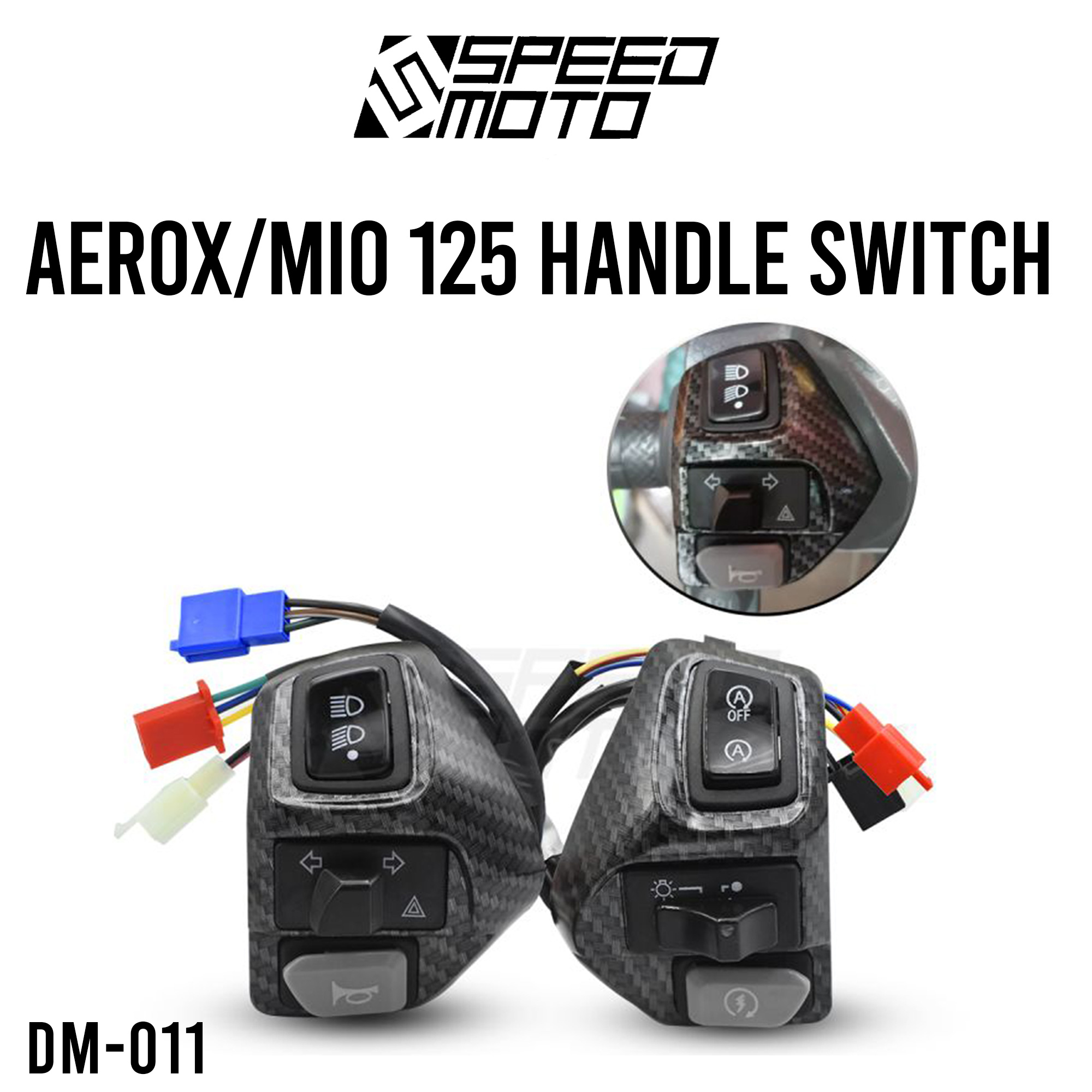 AEROX V1 HANDLE SWITCH with HAZARD LIGHT for AEROX / MIO I 125 / MIO ...