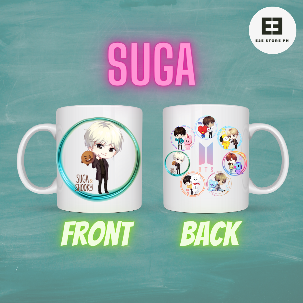 BTS TinyTan and BT21 Glass Mug | Lazada PH