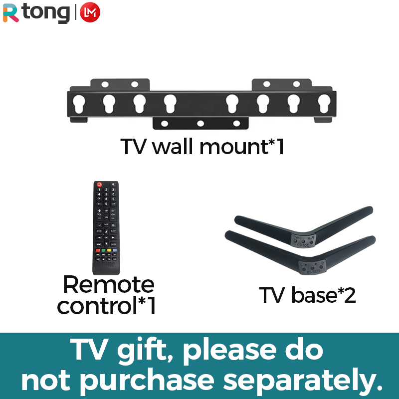 Rtong Smart TV 55 50 inches Full HD LED Slim Flat Screen Yotube Netflix Digital Television ...