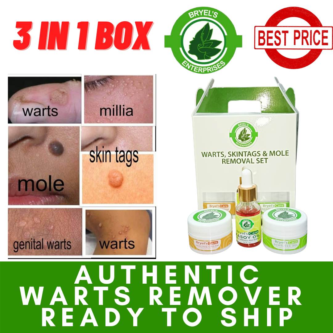 ⚡⚡BRYELS CARE Authentic Warts Skintags Mole Remover kit 3 IN 1 BOX BY ...