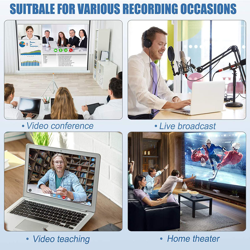 Video Capture Card USB 3.0 HD Audio Capture Card 4K 60FPS Game Real ...