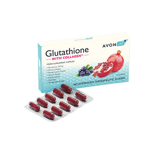 Avon Nutrition ~ Glutathione with Collagen+ 10 capsules / 30 capsules ...