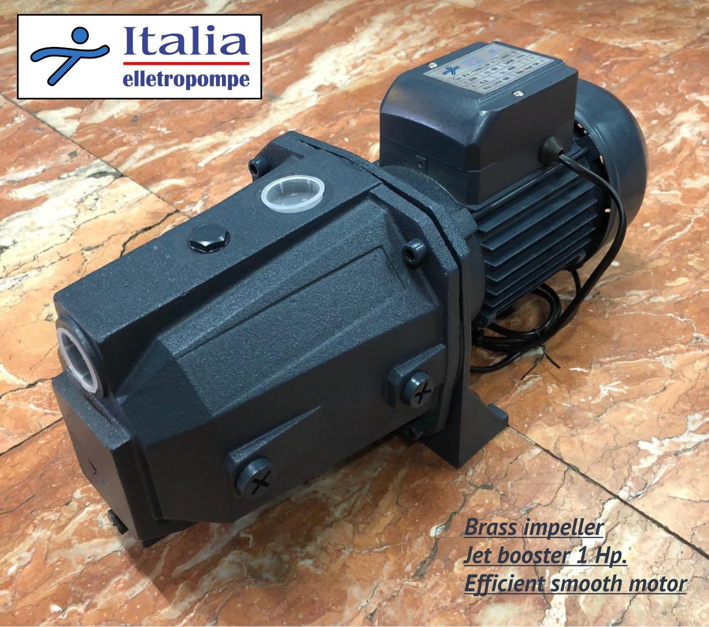 ITALIA Water Pump 1 HP Brass Impeller in DARK BLUE High Quality Booster ...
