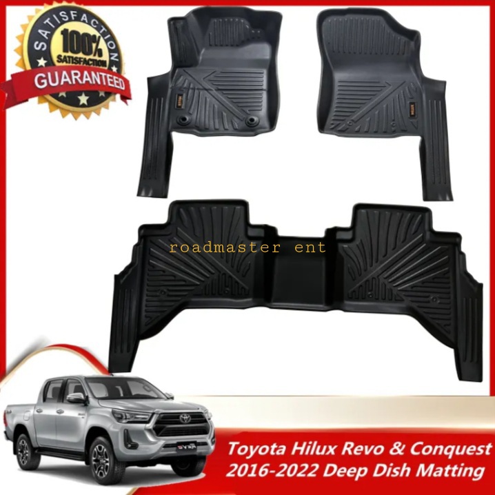 Deep Dish Matting 5D Full Extended For Toyota Hilux Revo And Conquest ...