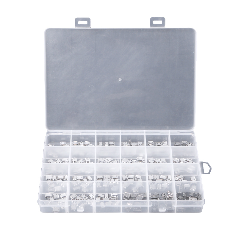 240pcs/set Micro USB Female SMT Socket Jack Set 5Pin Micro USB ...