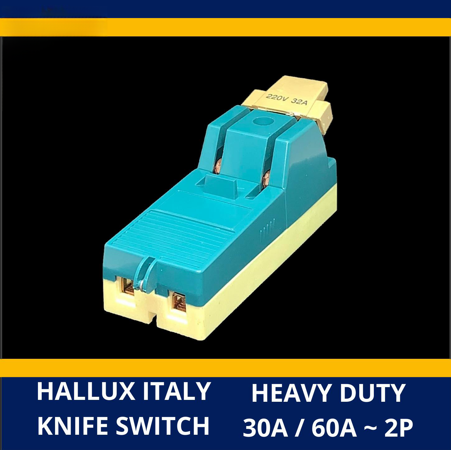 DIYMO 32A/63A 2 Pole Double Throw Changeover Knife Switch Blade Knife DPDT Knife Switch Switches ...