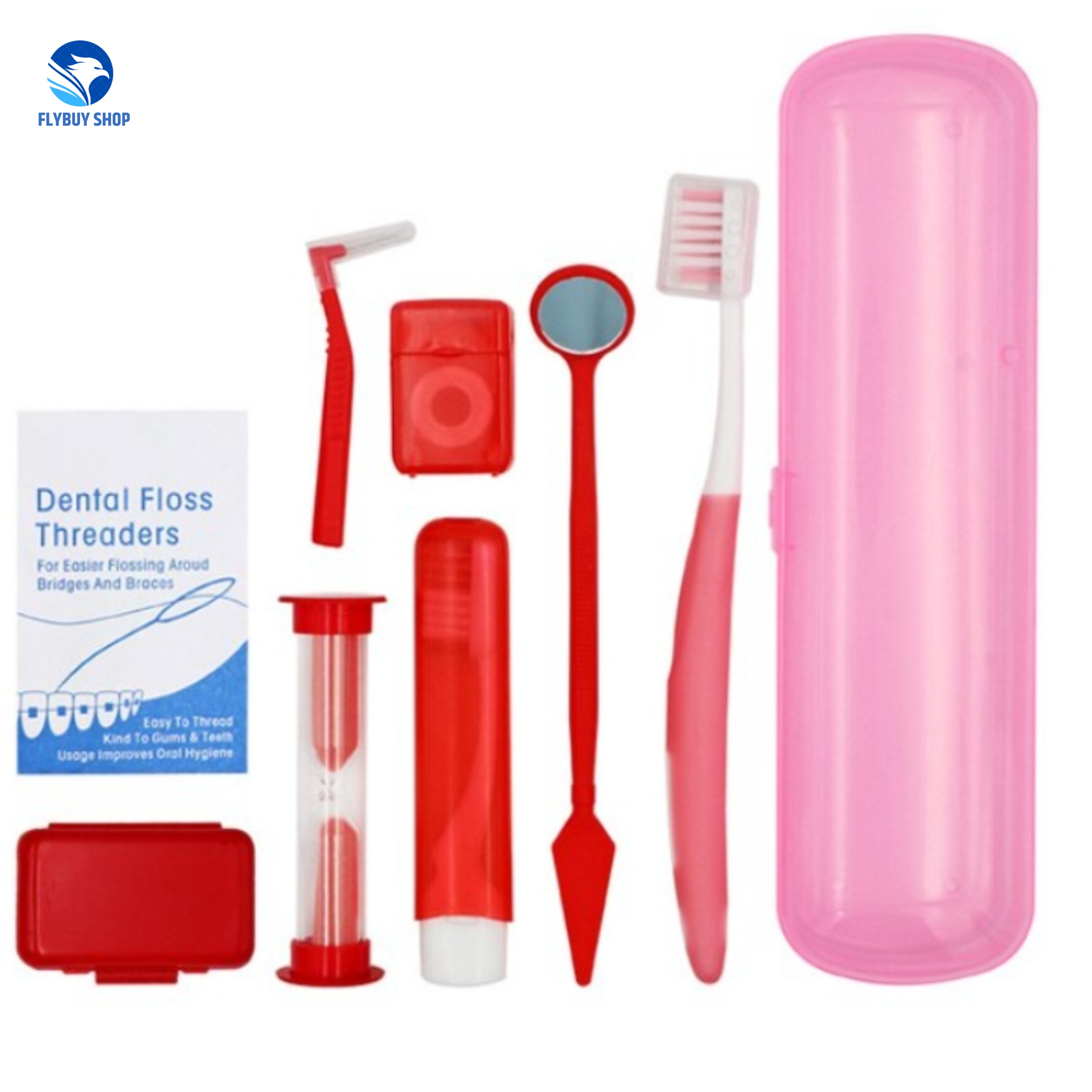 Fly Buy Kit for Braces Interdental Travel Oral Care 8pcs Set Oral Care ...