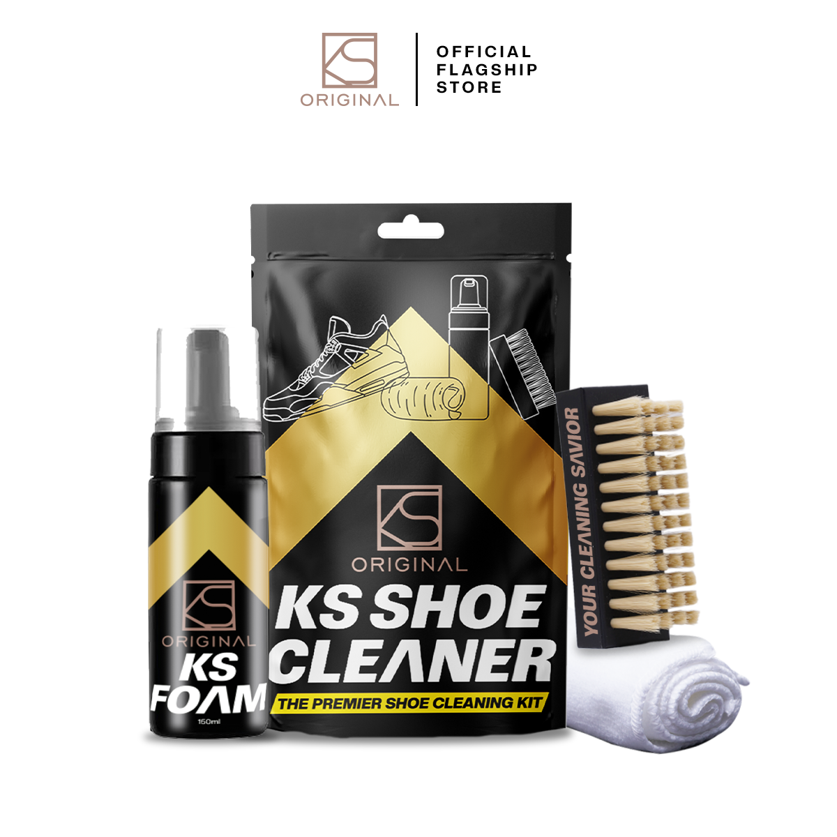KS Shoe Cleaner Premium KS Foam Sneakers Dry Cleaning Kit with Sneaker ...