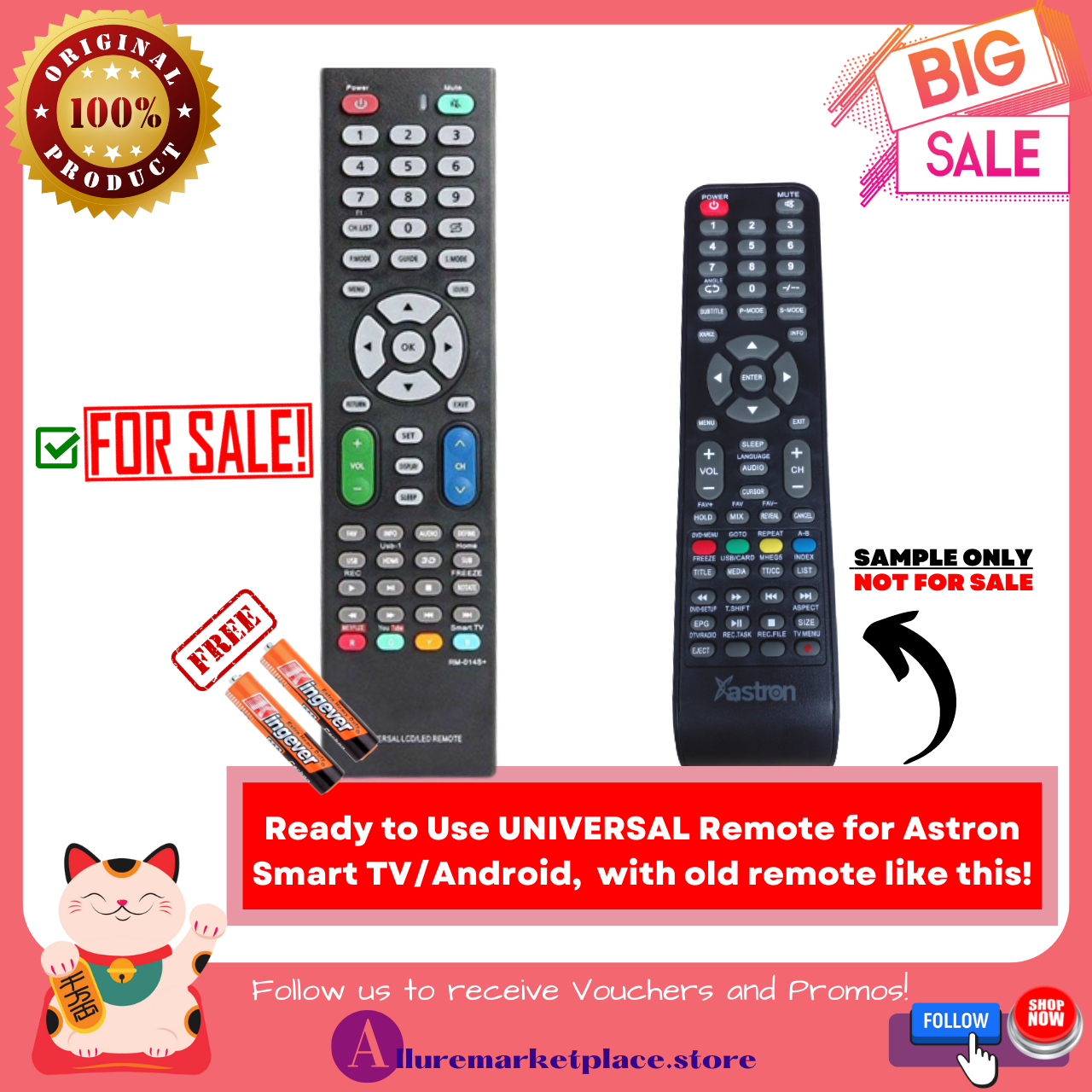 Astron Universal ASTRON Smart TV Android Remote Control Universal ...