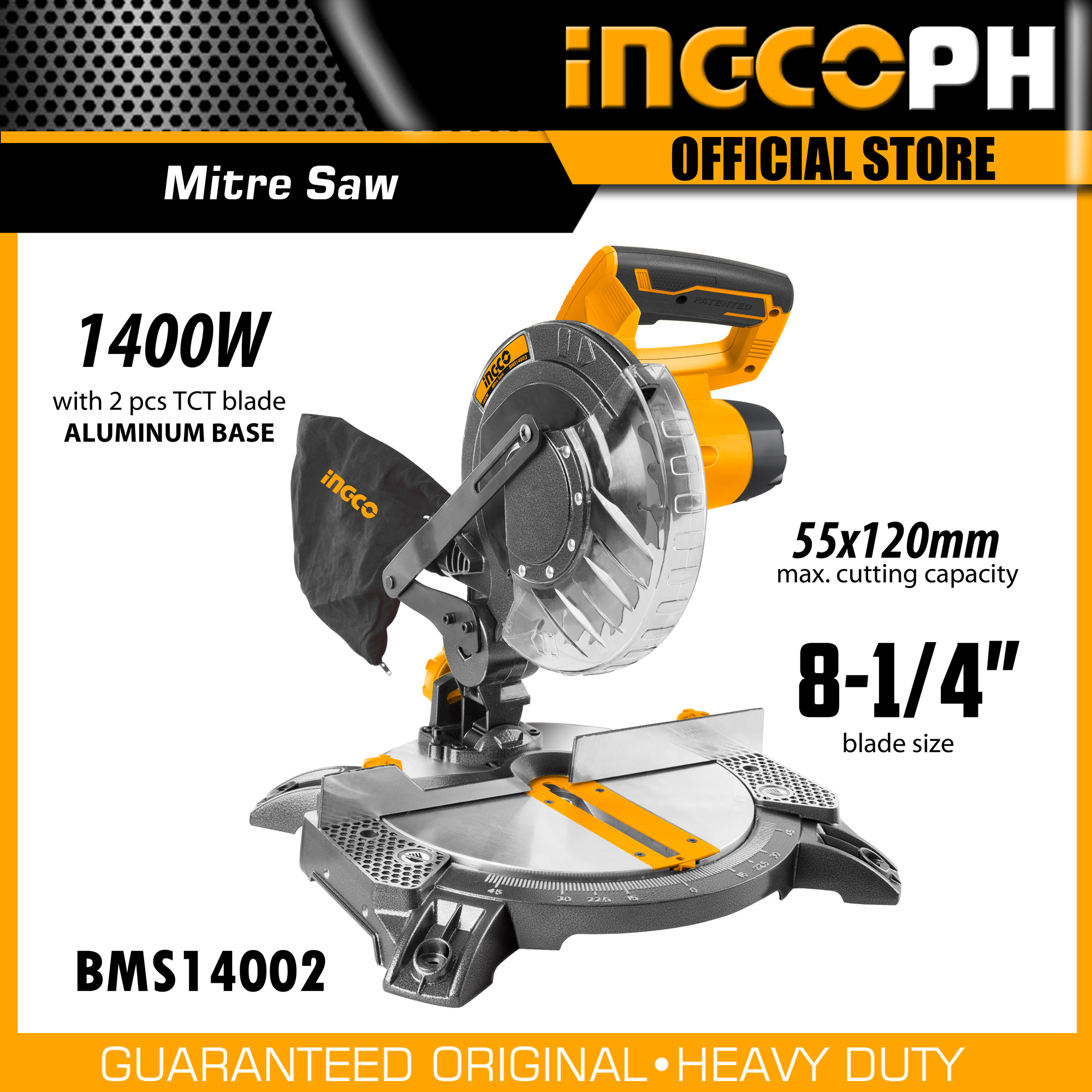 Ingco Miter Saw 1400W Bms14002 at Victoria Riley blog