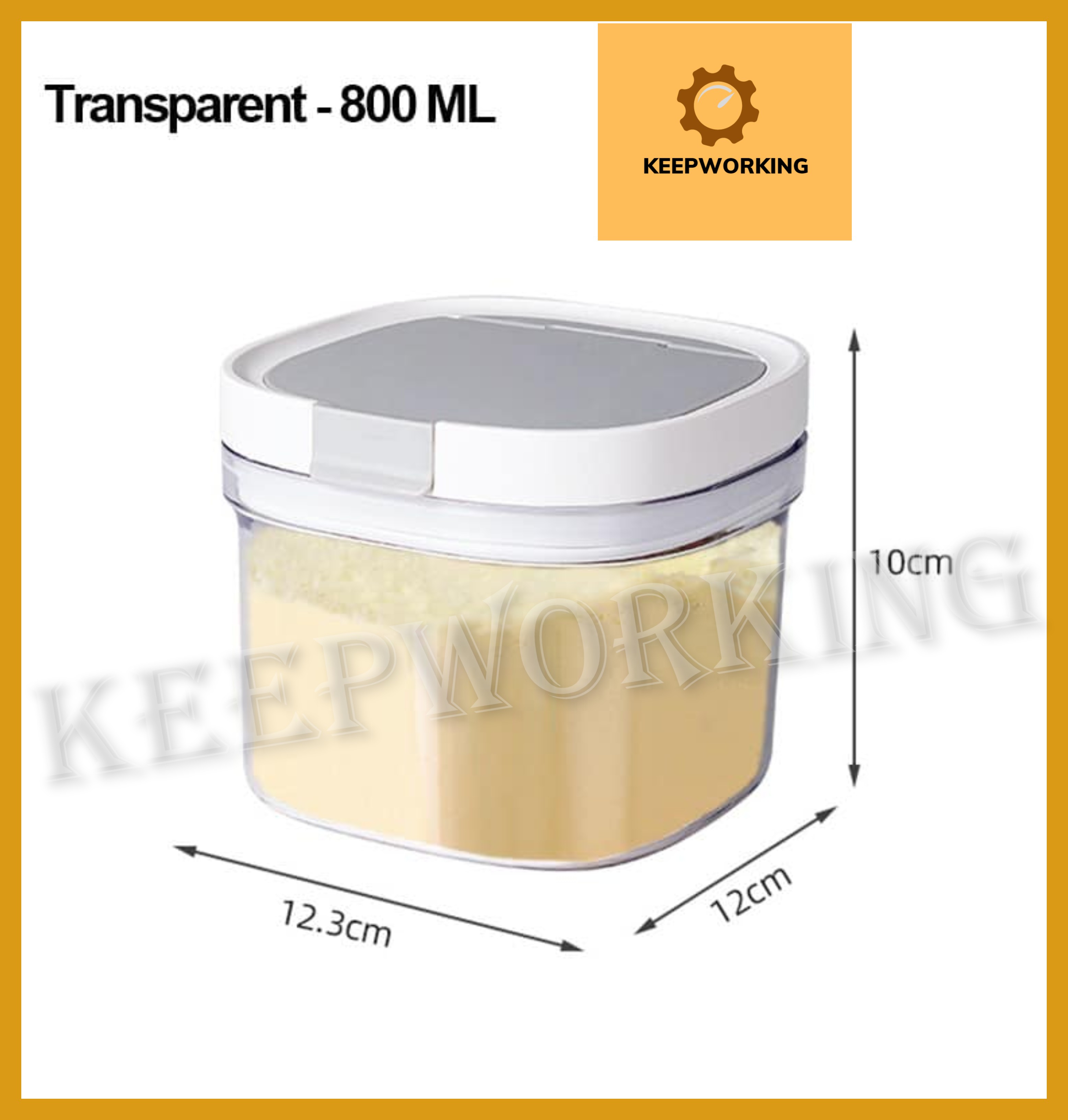 KEEPWORKING Milk Powder Container with Scoop&Scraper-UV CIRCLE (800ml ...