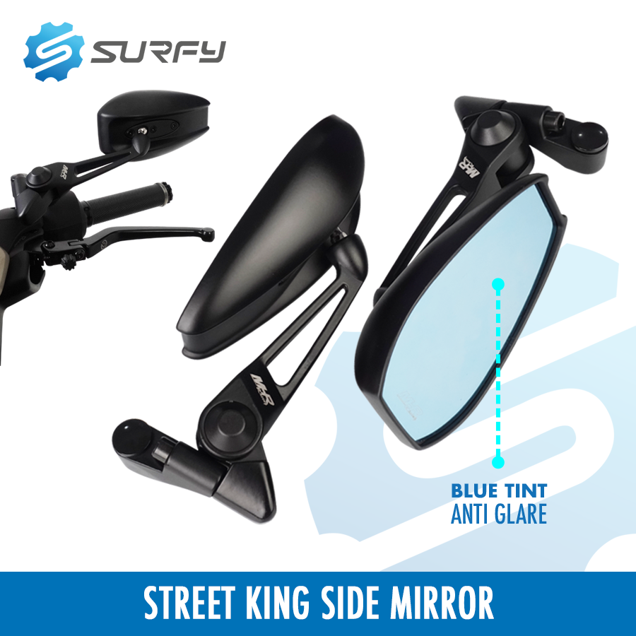 Street King Side Mirror Full Adjustable Blue Lens From Thailand | Lazada PH