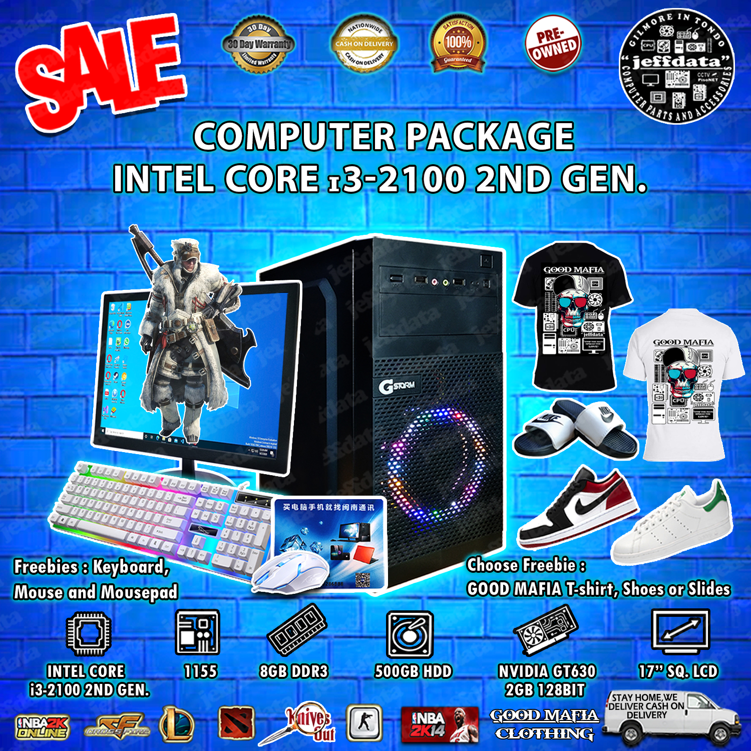 Computer Set Intel Core i3-2100 2bd Gen. 8gb ddr3 500gb hdd Nvidia ...