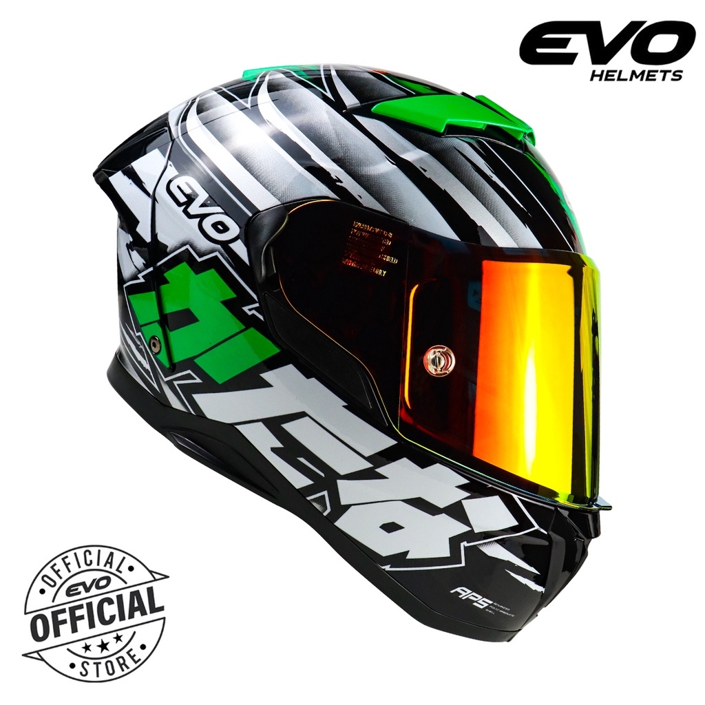 EVO XT-300 Katana Dual Visor Full Face Helmet Motorcycle With Free ...