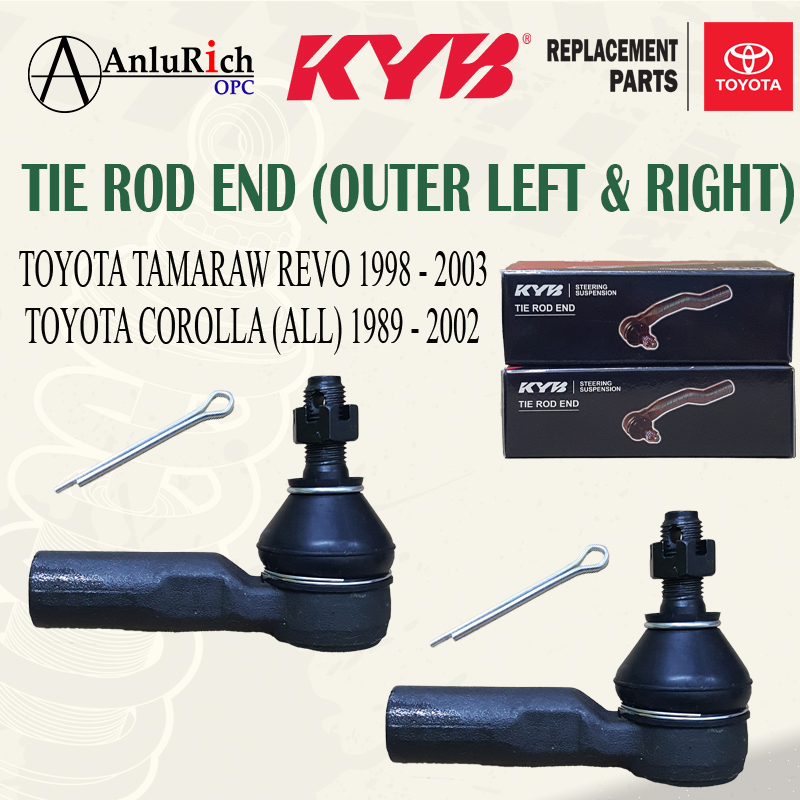 TIE ROD END SET (2PCS) TOYOTA TAMARAW REVO 1998-2003 COROLLA ALL 1989 ...