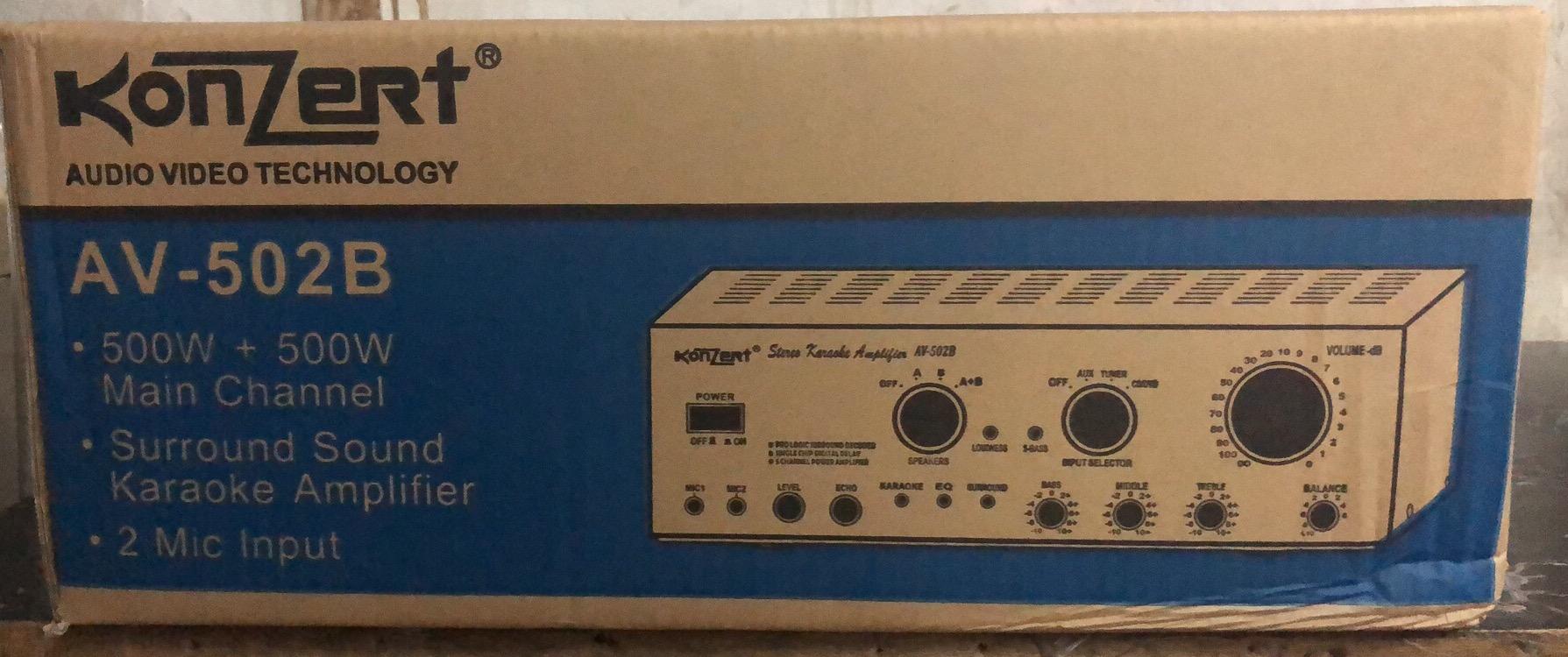 Original Konzert AV-502B 500W x 2 Karaoke Amplfier | Lazada PH