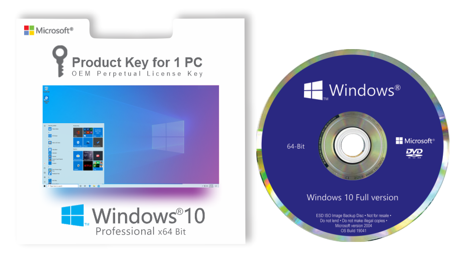 Windows 10 Pro OEM License Software X64 Bit Architecture | Lazada PH