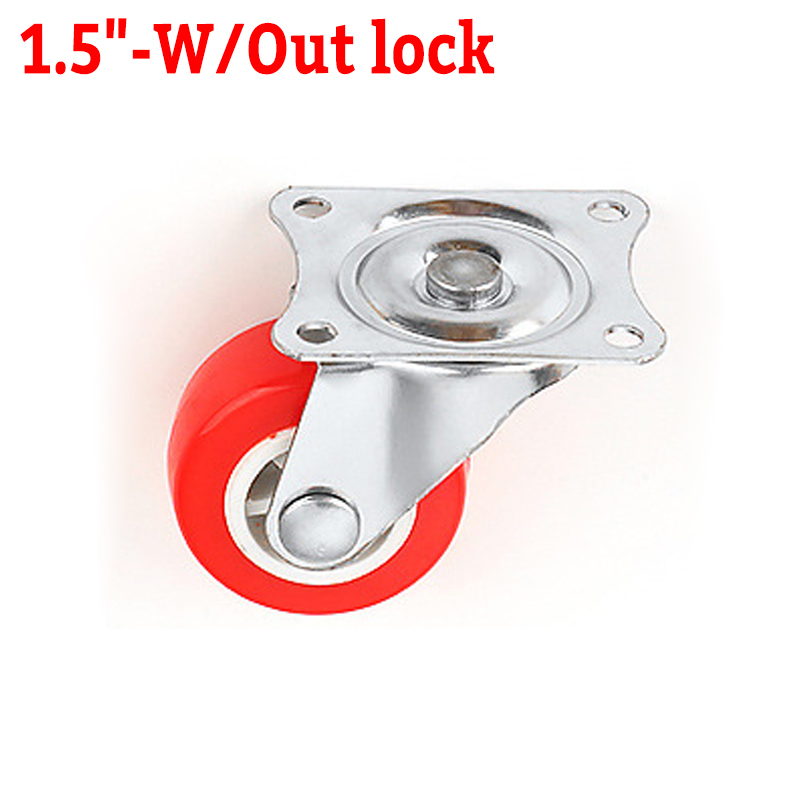 Heavy-Duty Caster Wheel Red Pvc Fixed, Rotating And Lockable Options No ...