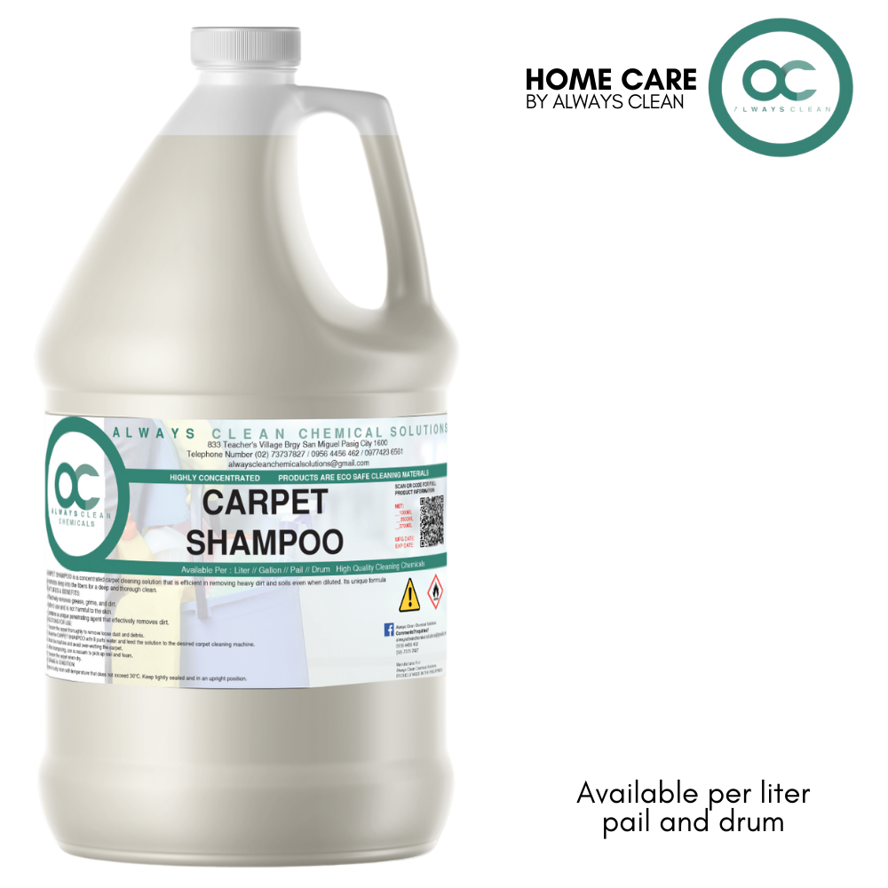 CARPET SHAMPOO 1 GALLON BY ALWAYS CLEAN | Lazada PH