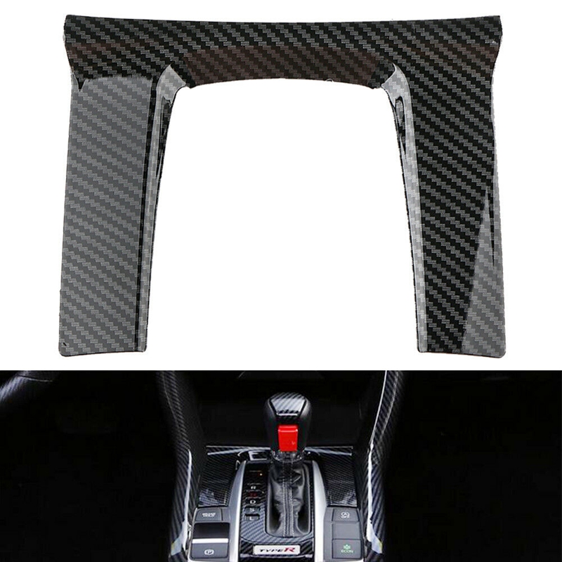 Carbon Fiberinner Style Gear Shift Frame Cover Trim for Honda Civic ...