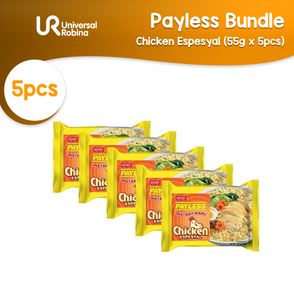 5 x Payless Instant Mami Chicken Espesyal (55g) | Lazada PH