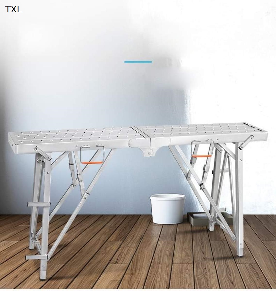 【3 Year Warranty】Folding Ladder Platform, Portable Scaffolding, Mobile ...