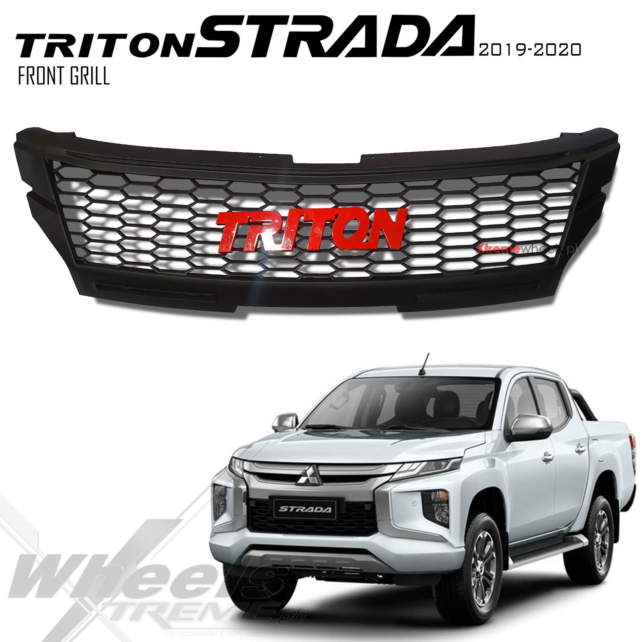 Mitsubishi strada 2019-2023 Thailand made matte black front grille ...
