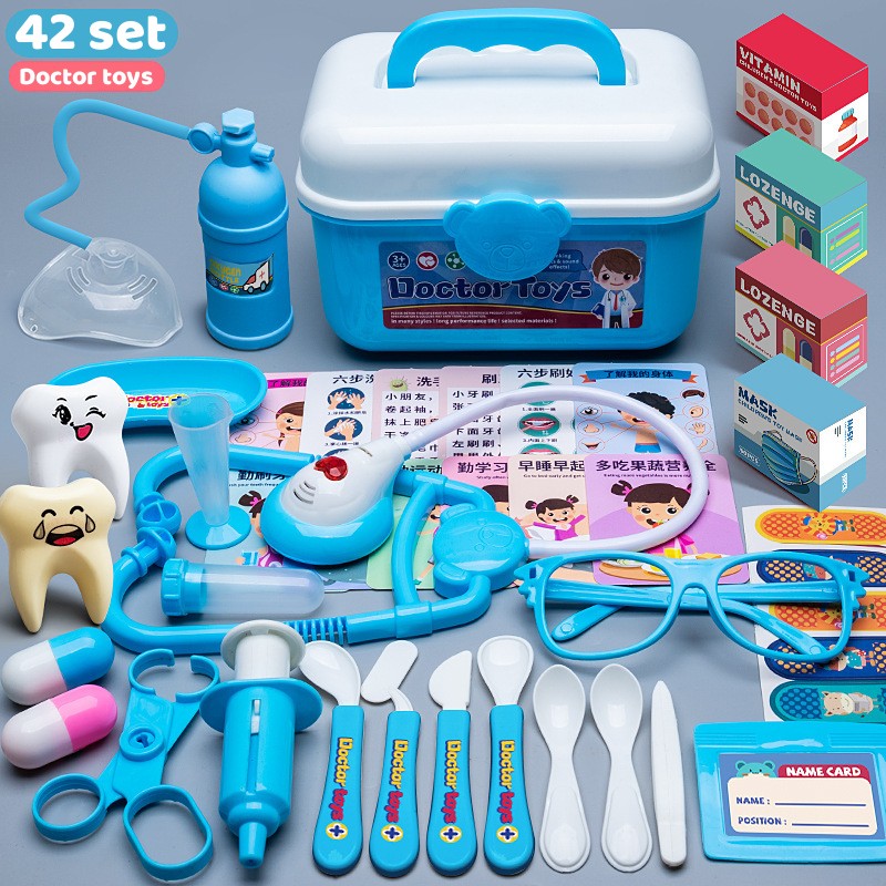 Doctor Set Toys for kids Medical Box Nurse Stethoscope Injection Girl ...
