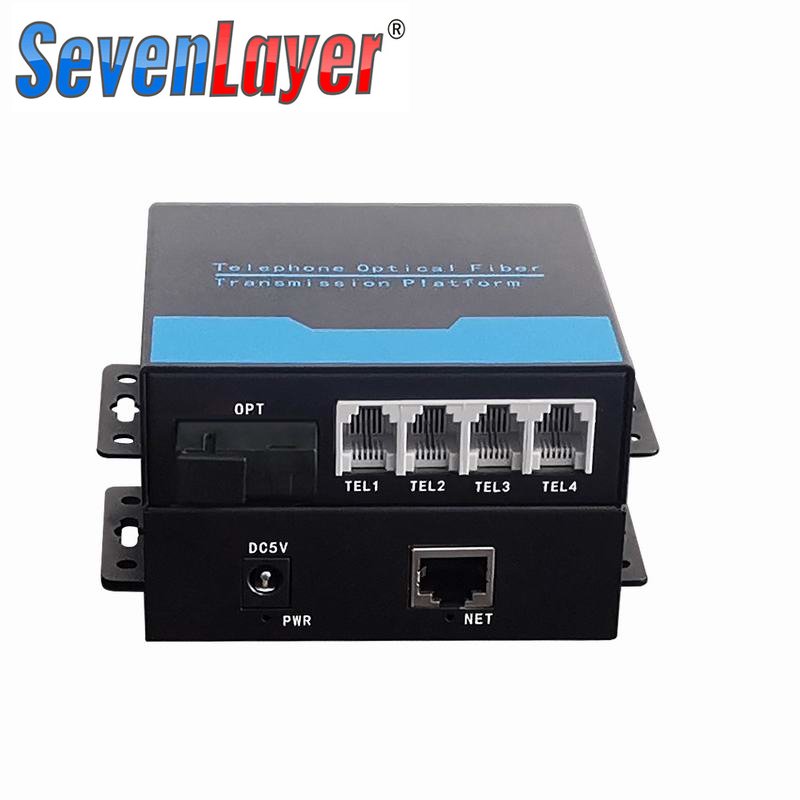 4CH telephone to fiber optic converter PCM Voice over Fiber Optic Media ...